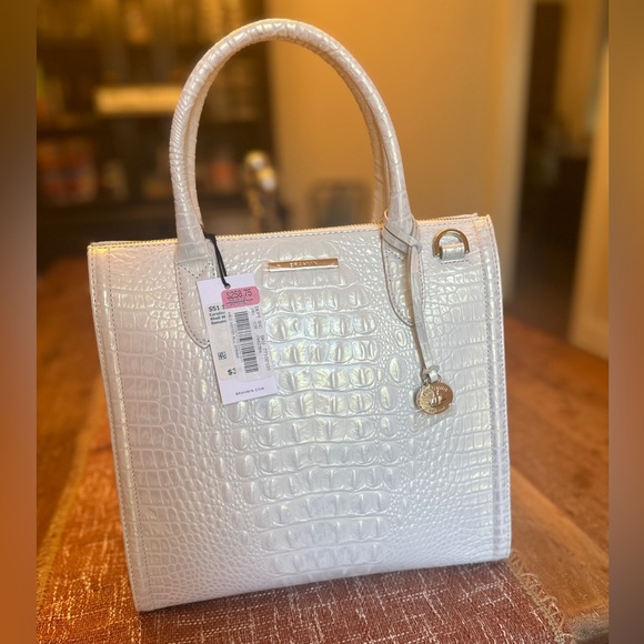 Brahmin | Bags | Brahmin Caroline Pearl White | Poshmark